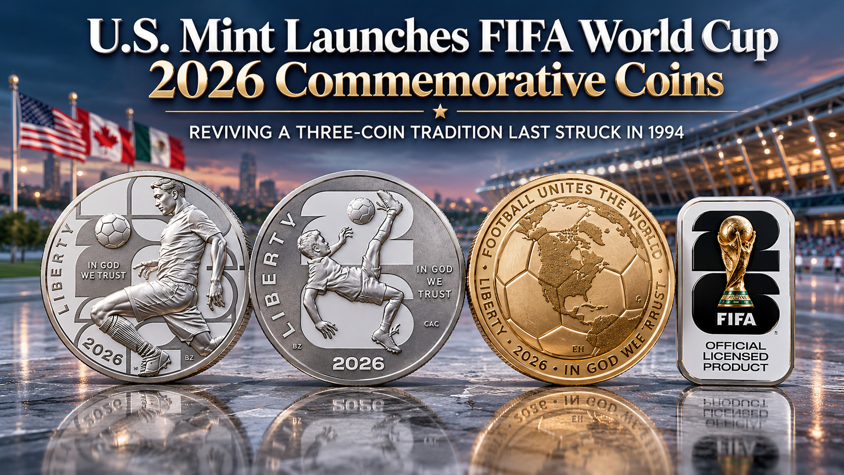U.S. Mint Launches FIFA World Cup 2026 Commemorative Coins, Reviving a ...